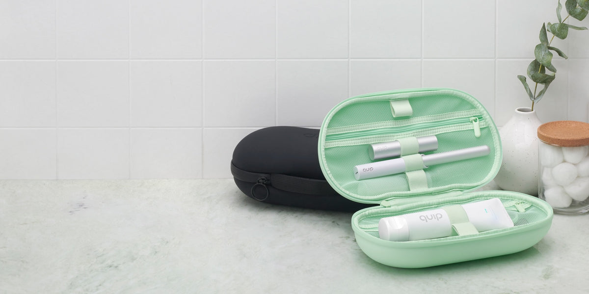 Gray Refresh Bag | Oral Care Travel Bag | quip